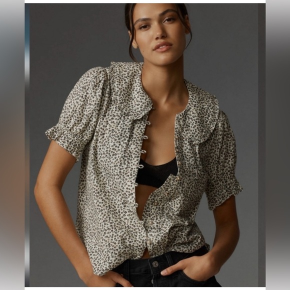 Pilcro | Tops | Nwt Anthropologie Pilcro Kiera Floral Print Buttonup ...